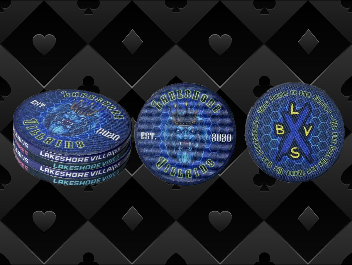 Lakeshore Villains Poker Chips – Bearded Villains Lakeshore